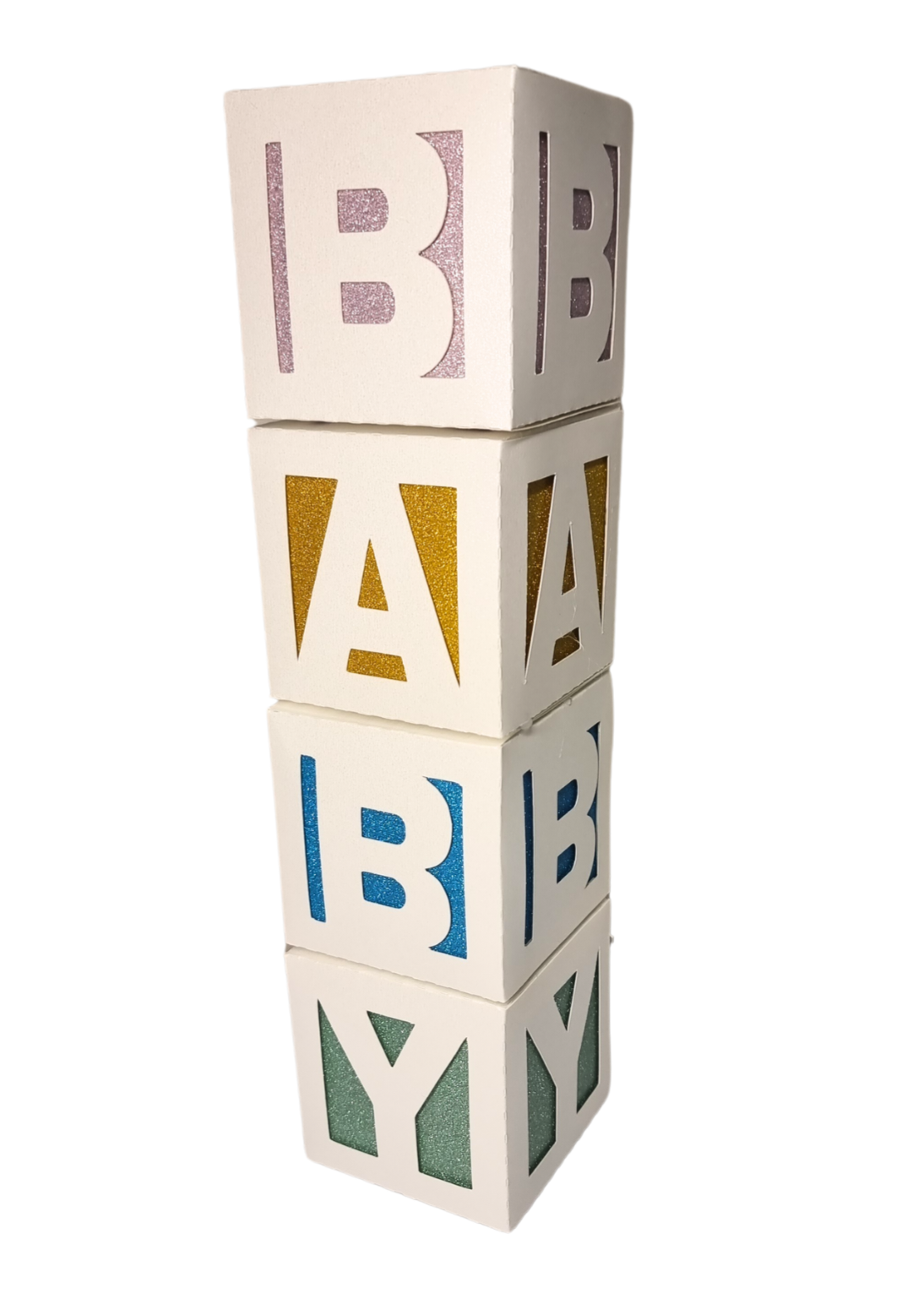 3D Letter Blocks (Baby Shower) – Little Lilly